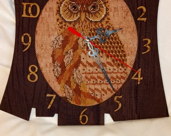 Embroidered clock | Etsy