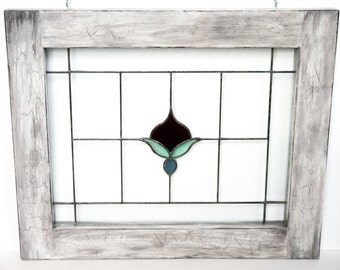 Stained glass panel | Etsy