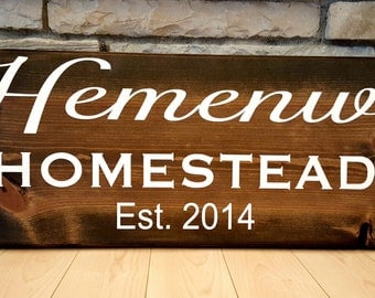 Homestead sign | Etsy