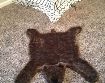 Bear Rug Blanket Crochet Pattern