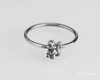 Squirrel ring | Etsy