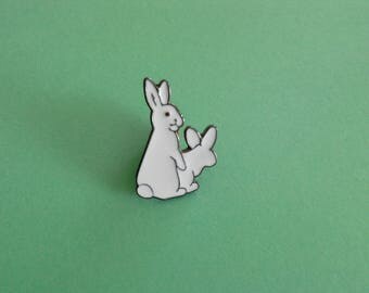 Rabbit Shadow Puppet Silhouette Print Black and White Rabbits