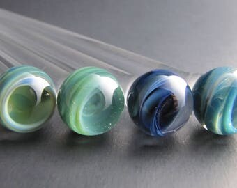 Glass stir sticks | Etsy