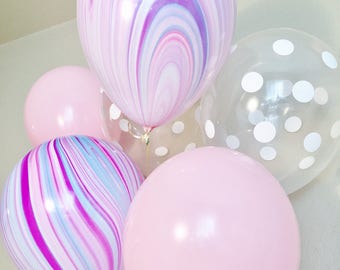 Marble balloons | Etsy
