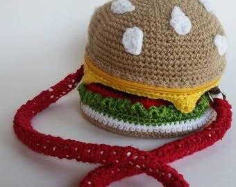 Crochet cheeseburger | Etsy