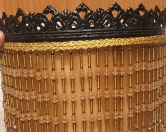 Beaded lampshade | Etsy