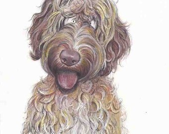 Cockapoo art | Etsy
