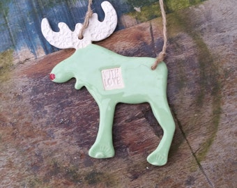 Ceramic reindeer | Etsy