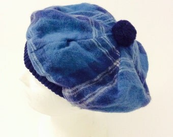 Plaid beret | Etsy