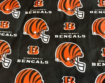 Bengals fabric | Etsy