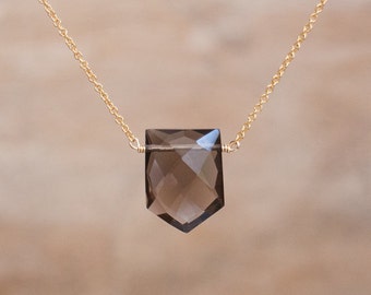 Smoky quartz pendant | Etsy