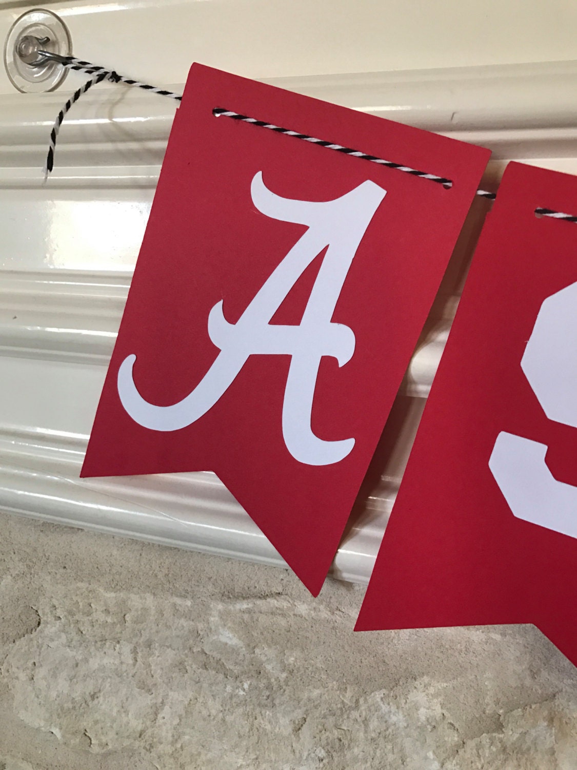 Alabama Name Banner Alabama birthday party room decor.