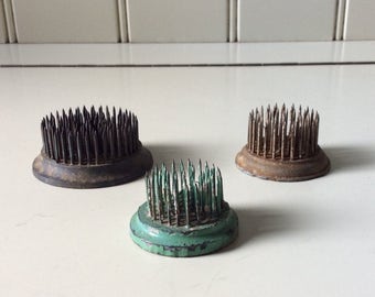 Metal flower frog | Etsy