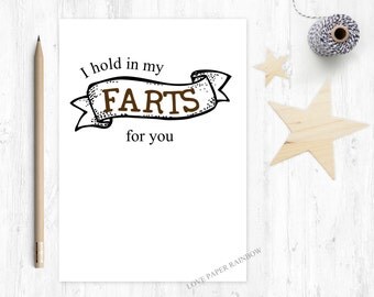 Fart card | Etsy