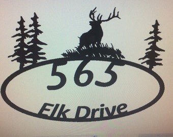 Metal elk sign | Etsy