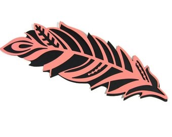 Feather die cut | Etsy