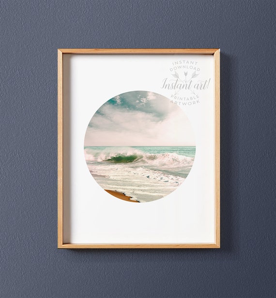 Beach print PRINTABLE art Ocean decor Tropical print