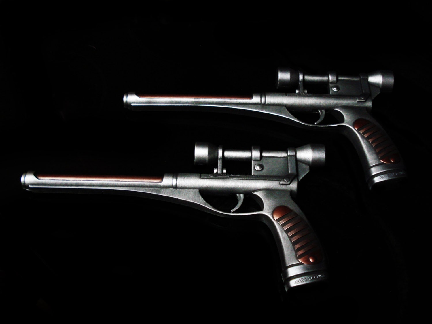 Star Wars Clone Wars 2 Cad Bane LL-30 Blasters custom painted