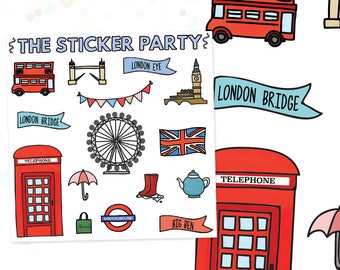 London stickers | Etsy
