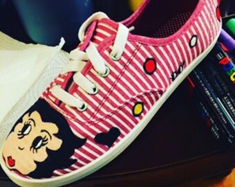 Betty boop shoes | Etsy