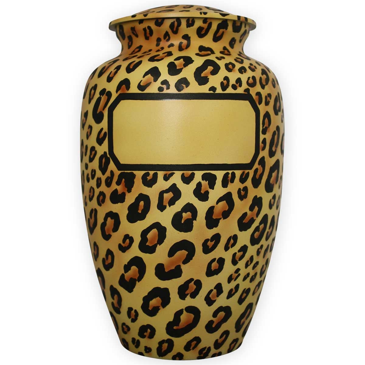 Leopard Print Cremation Urn Cheetah Print by unebellevieurns