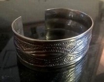 Unique heavy silver bangle related items | Etsy