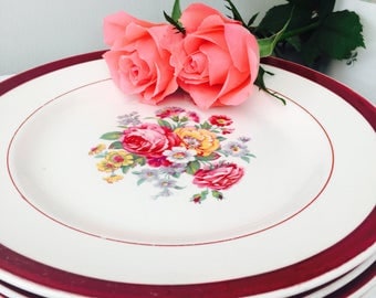 Floral dinner plates | Etsy