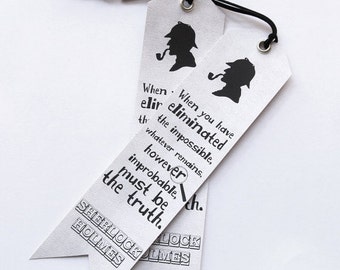 Sherlock bookmark | Etsy