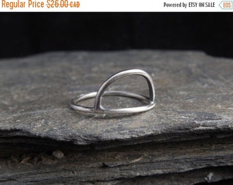 Half circle ring | Etsy