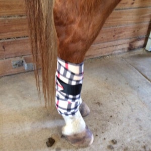 Fly protective leg wraps and polo wraps for by SnowyMountainHorse