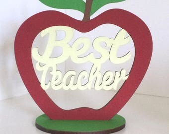 Teacher apple | Etsy
