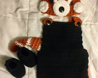 Red panda costume | Etsy