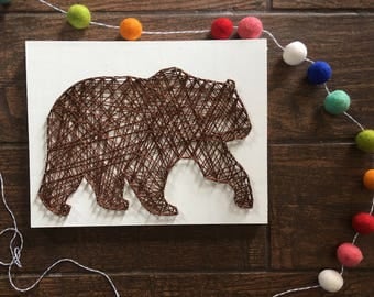Bear string art | Etsy