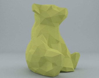 Papercraft bear | Etsy