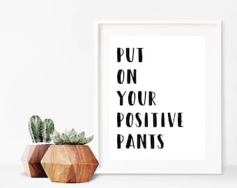 Positive pants | Etsy