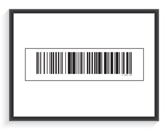 Barcode i love you | Etsy