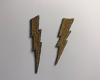 Lightning bolt patch | Etsy