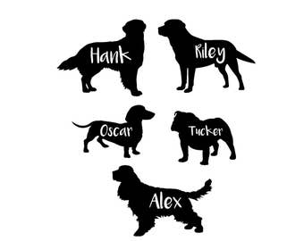 Dog breed decal | Etsy