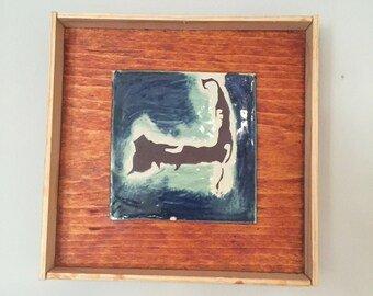 Sgraffito tile | Etsy