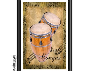 Conga drums | Etsy