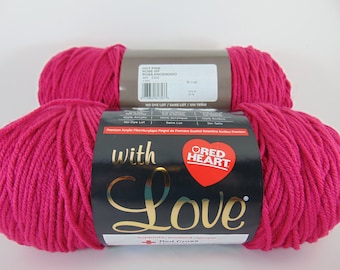 Hot pink yarn | Etsy