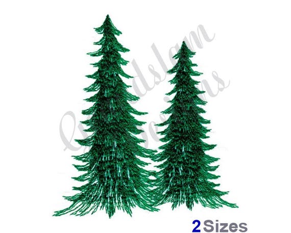 Pine Trees Machine Embroidery Design