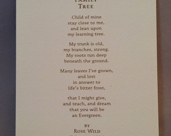 The Family Tree Poem By Patricia Grantham Poem Hunter