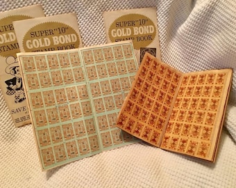 Gold bond stamps | Etsy