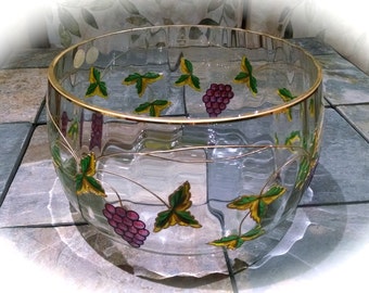 Grape crystal bowl | Etsy