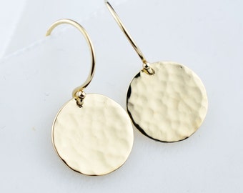 Large disc earrings | Etsy