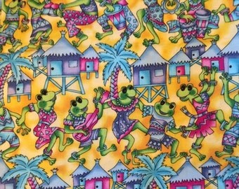 Frog and toad fabric | Etsy