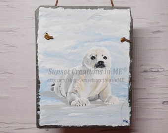 Baby seal painting | Etsy