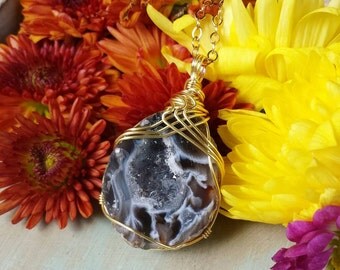 Turquoise Jasper Gemstone Necklace Limited Edition by GypsyLamb