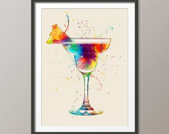 Cocktail poster | Etsy